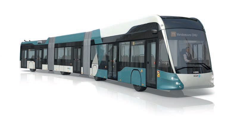 Arrivée du nouveau trolleybus de la Ligne 1 — Métropole du Grand Nancy